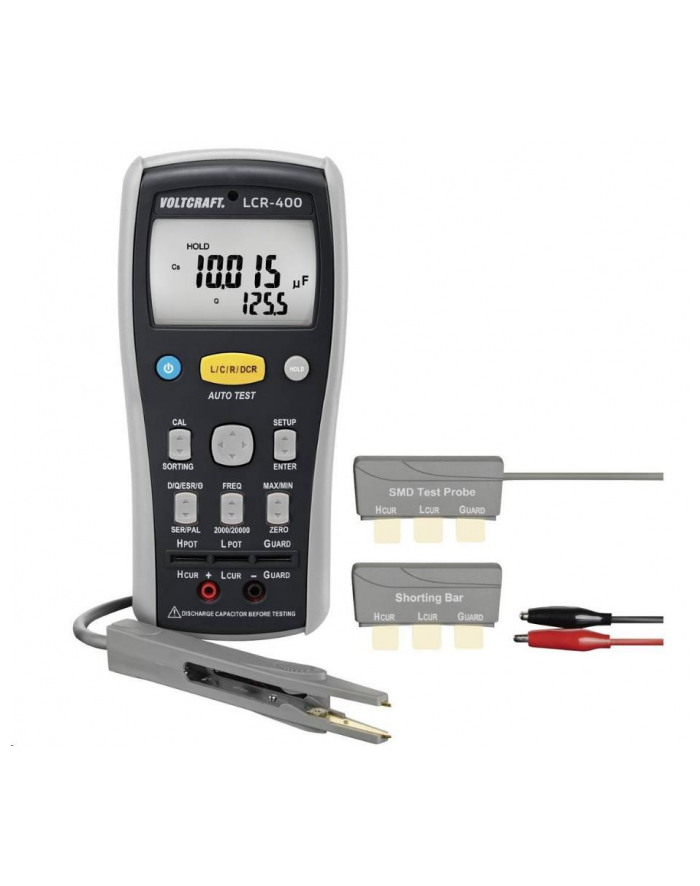 Voltcraft 1301292 Voltcraft Miernik LCR cyfrowy Miernik LCR-400 CAT I ...