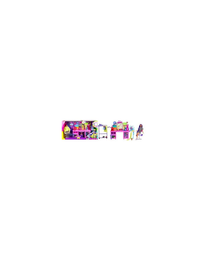 Mattel GYJ70 Barbie Extra Toaletka zestaw + lalka GYJ70 MATTEL ...