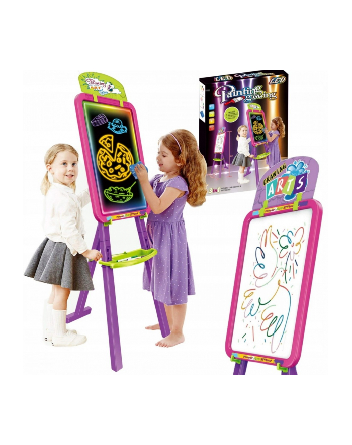 MADEJ 005274 madej Tablica 2 w 1 suchościeralna, malowanie światłem ...