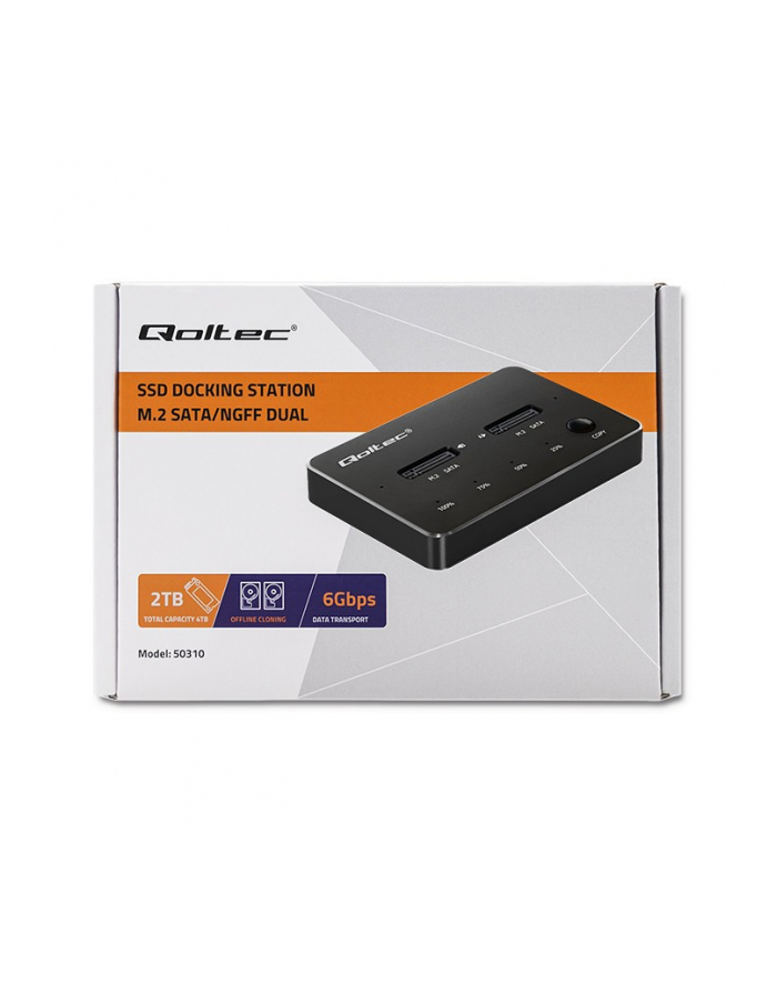QOLTEC 50310 5901878503103 qoltec Stacja dokujšca dysków 2x SSD M.2 ...