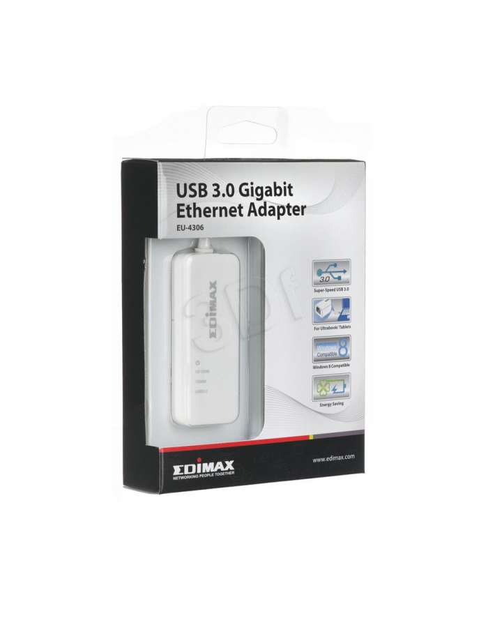 EDIMAX EU-4306 Edimax USB 3.0 to 10/100/1000Mbps (RJ45) Gigabit ...