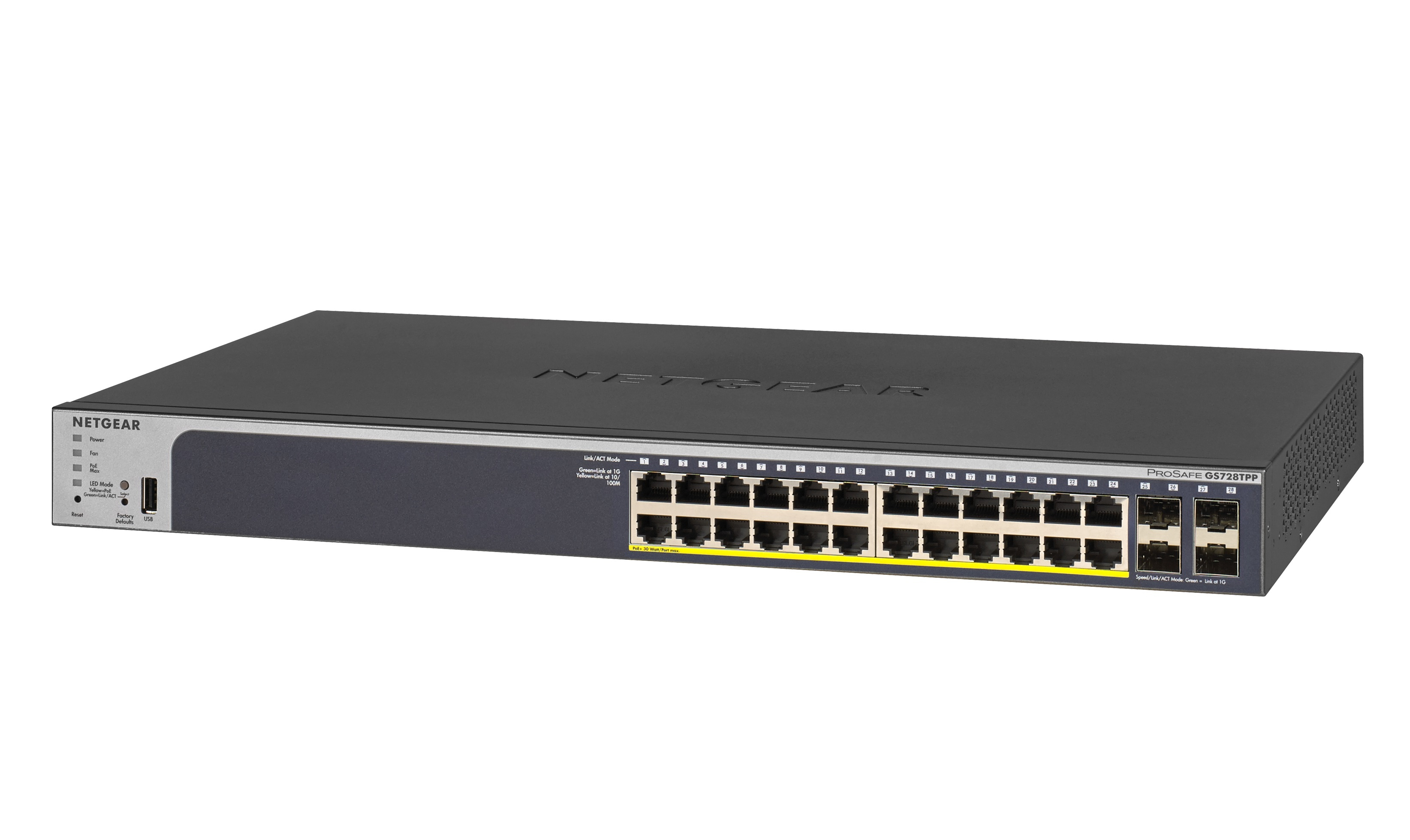 Netgear 48-Port Gigabit PoE+ Smart Pro Switch with 4 SFP Ports 760W ...